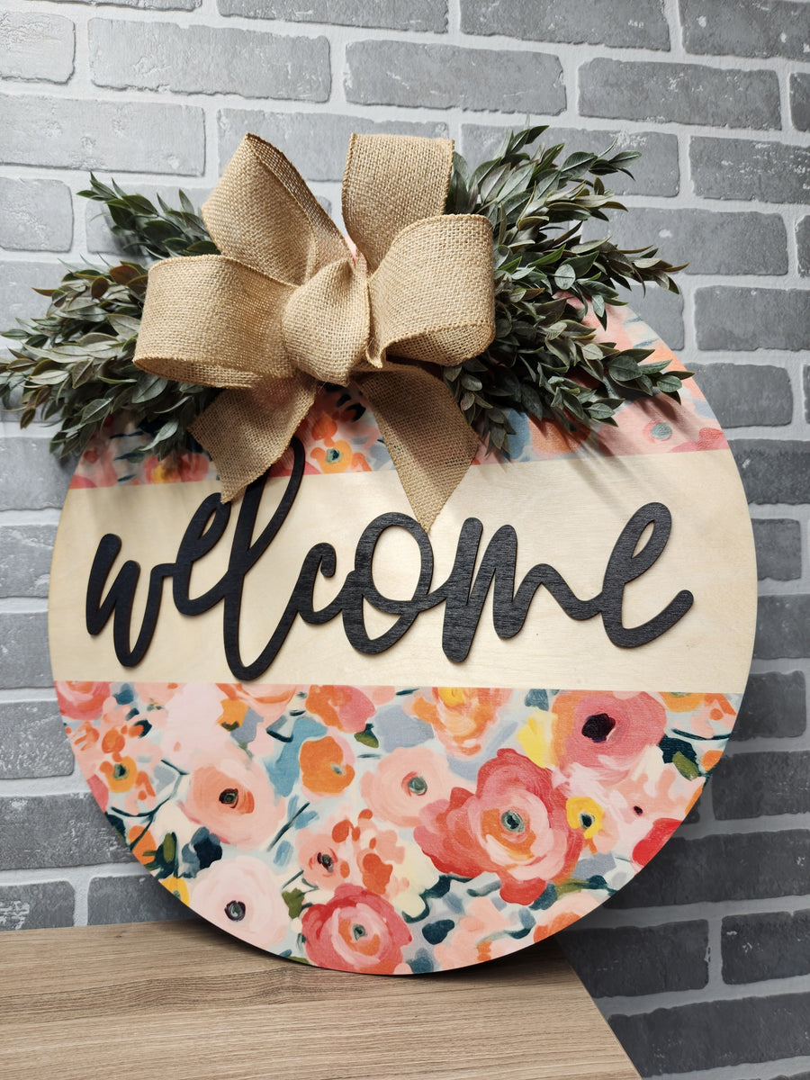 Poppy Welcome - Door Sign – Shut The Front Door KC