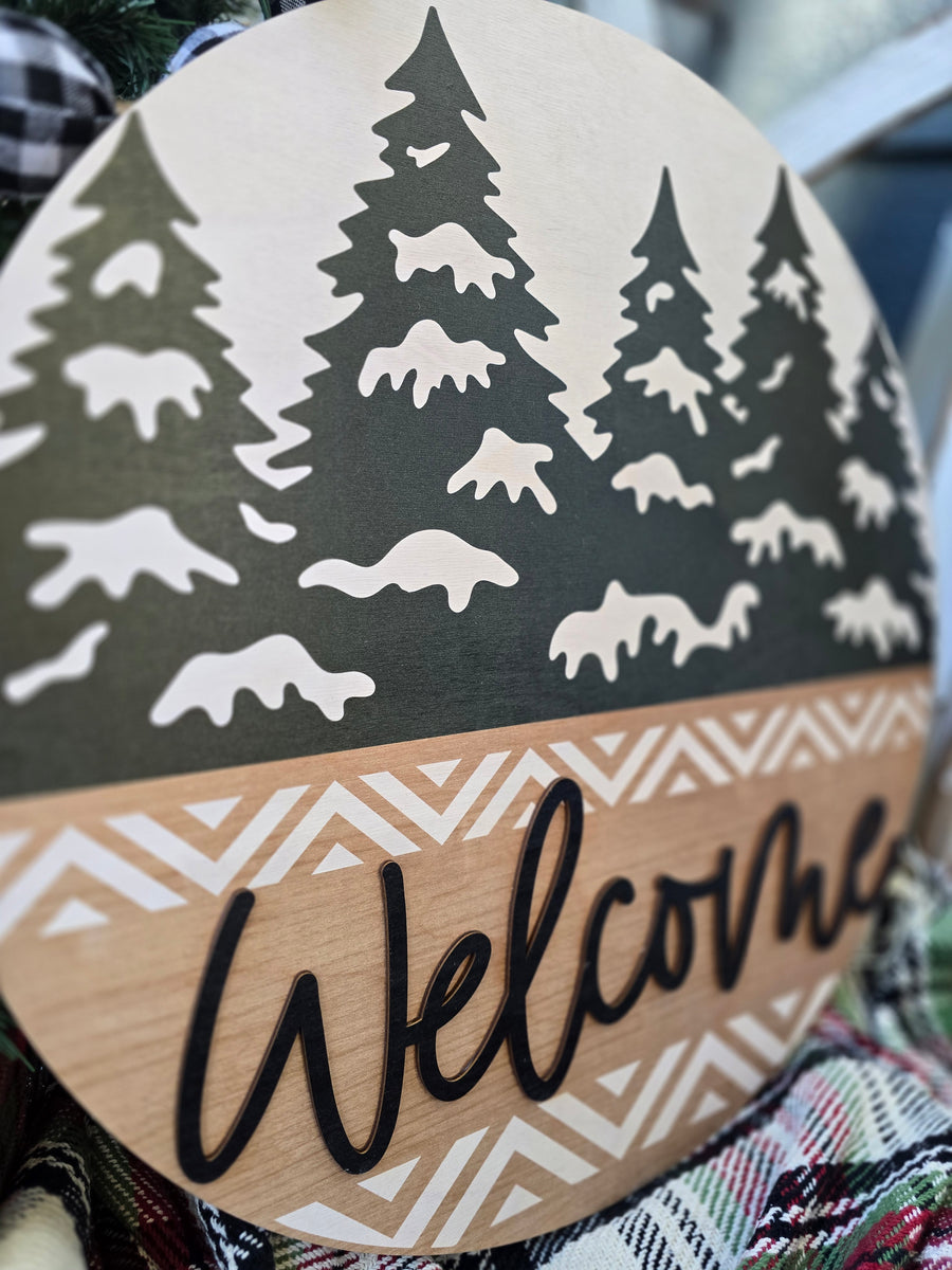 Welcome Snowy Pine Trees – Shut The Front Door KC