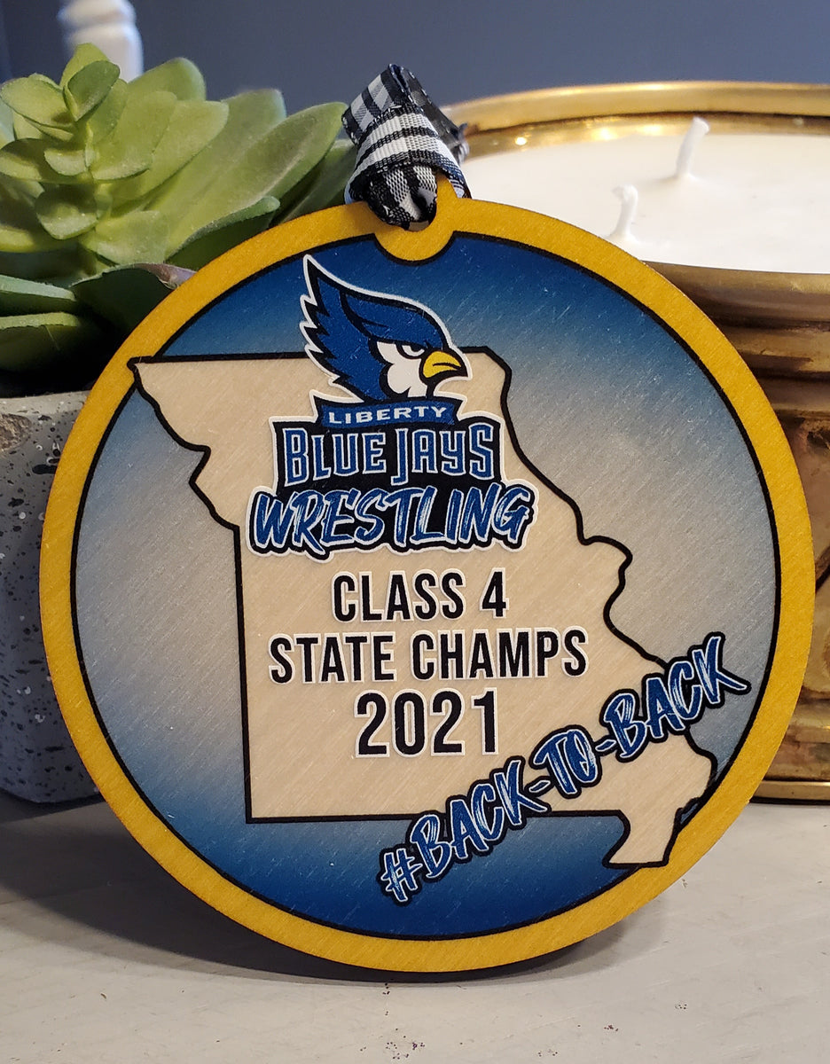 Liberty Blue Jays State Champs 2021 Ornament – Shut The Front Door KC